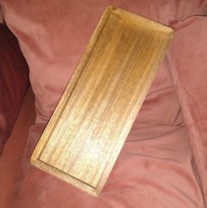 Handmade | Accents | New Antiqued Rectangle Carved Mango Wood Food Safe ...